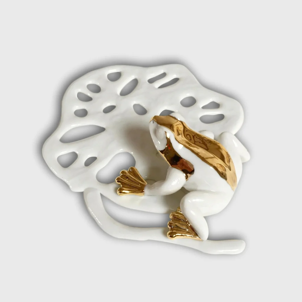 Assiette à pain Grenouille feuille de lotus - Décoration d'Intérieur ...
